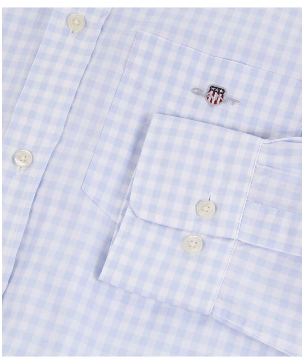 Men's Gant Regular Fit Long Sleeve Poplin Gingham Shirt