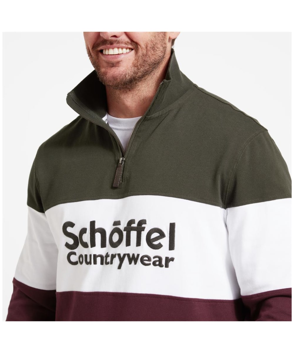 Schoffel Exeter Heritage 1/4 Zip Rugby Shirt